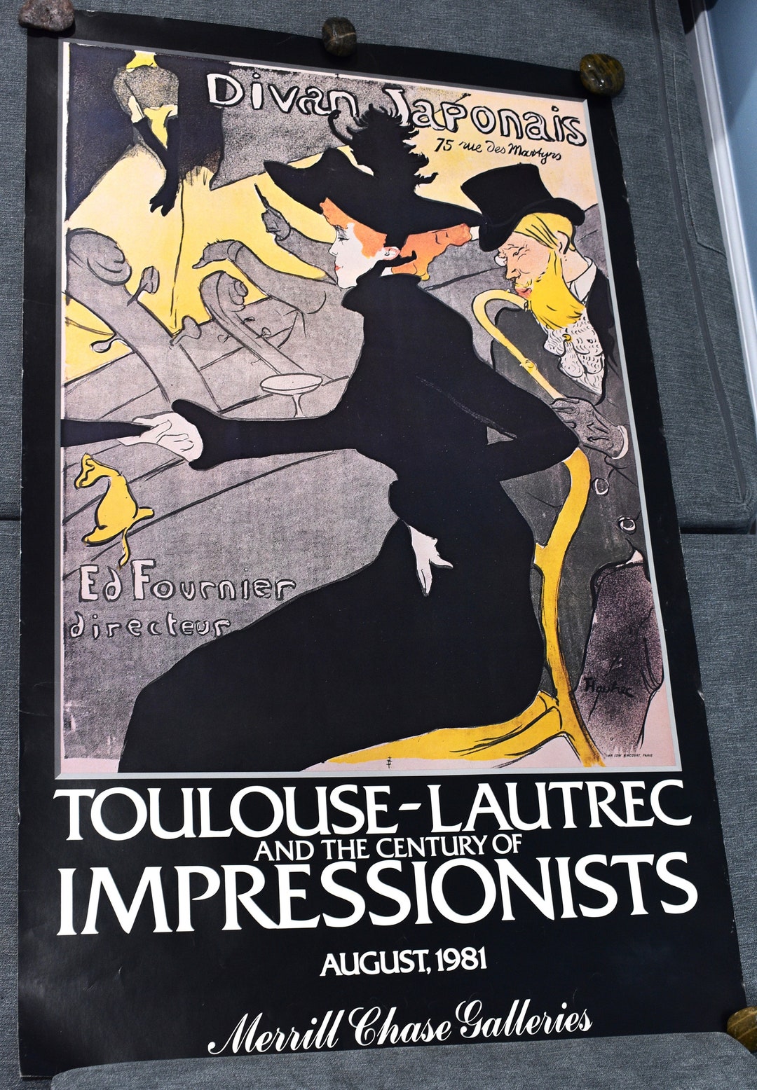 Vintage Poster of "divan Japonais" From Toulouse-lautrec and the ...