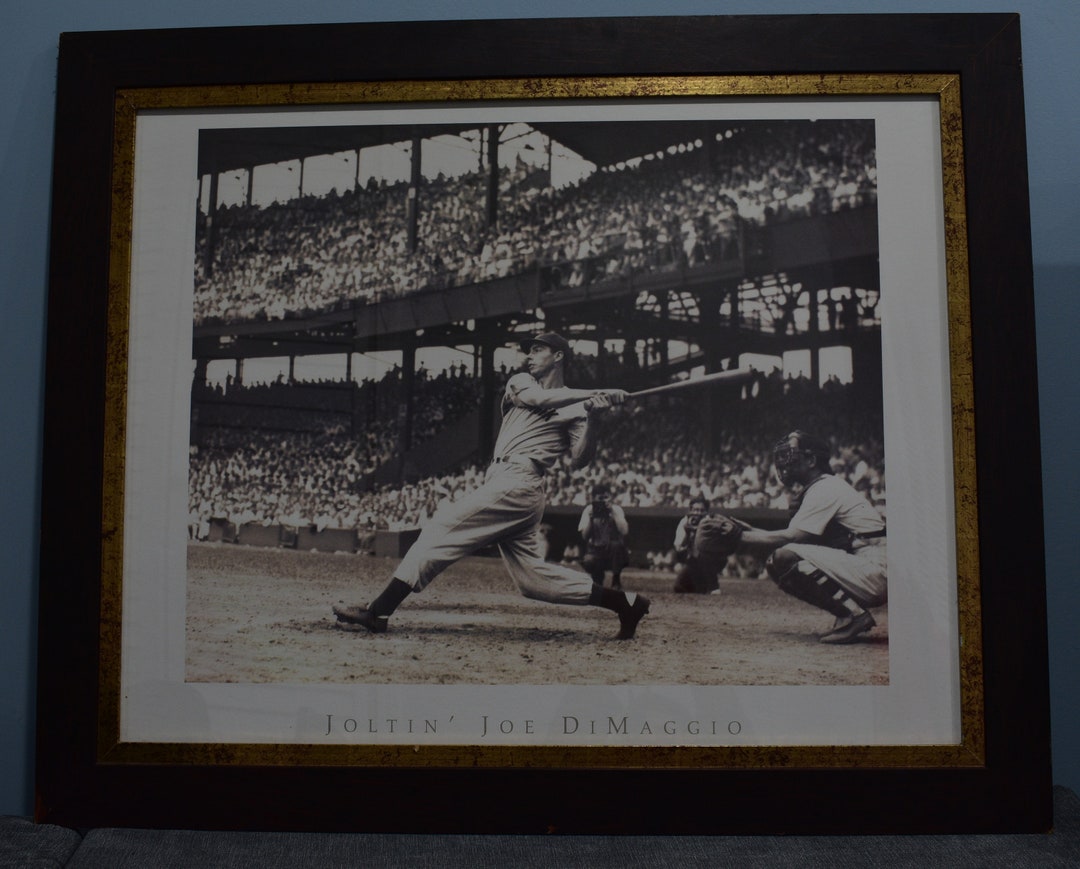 Joltin' Joe Dimaggio Large Black and White Print in Frame - Etsy