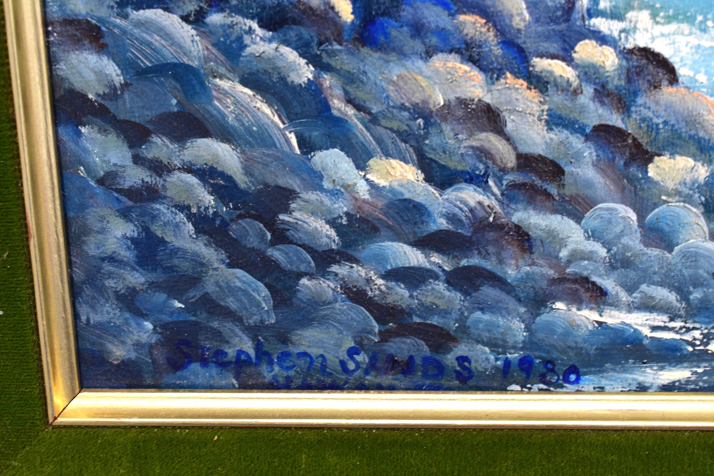 Oil Painting on Canvas "mt. Eke From Honolua Bay" by Artist Stephen ...