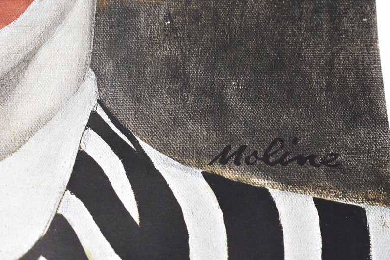 Two Prints From Artist Moline of a Happy Clown and a Sad Clown - Etsy