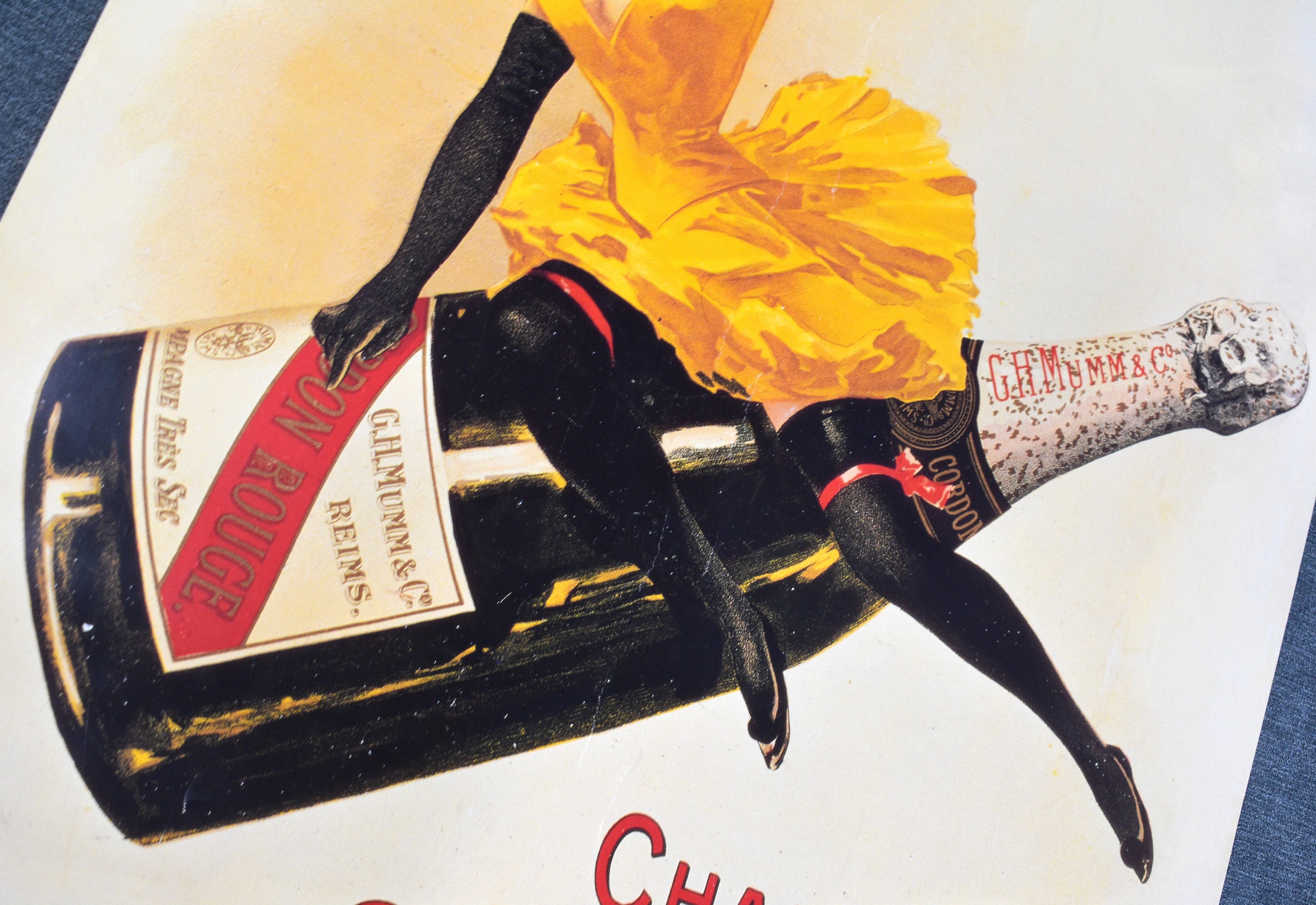 Vintage "champagne G.H. Mumm & Co." Art Print Poster - Etsy