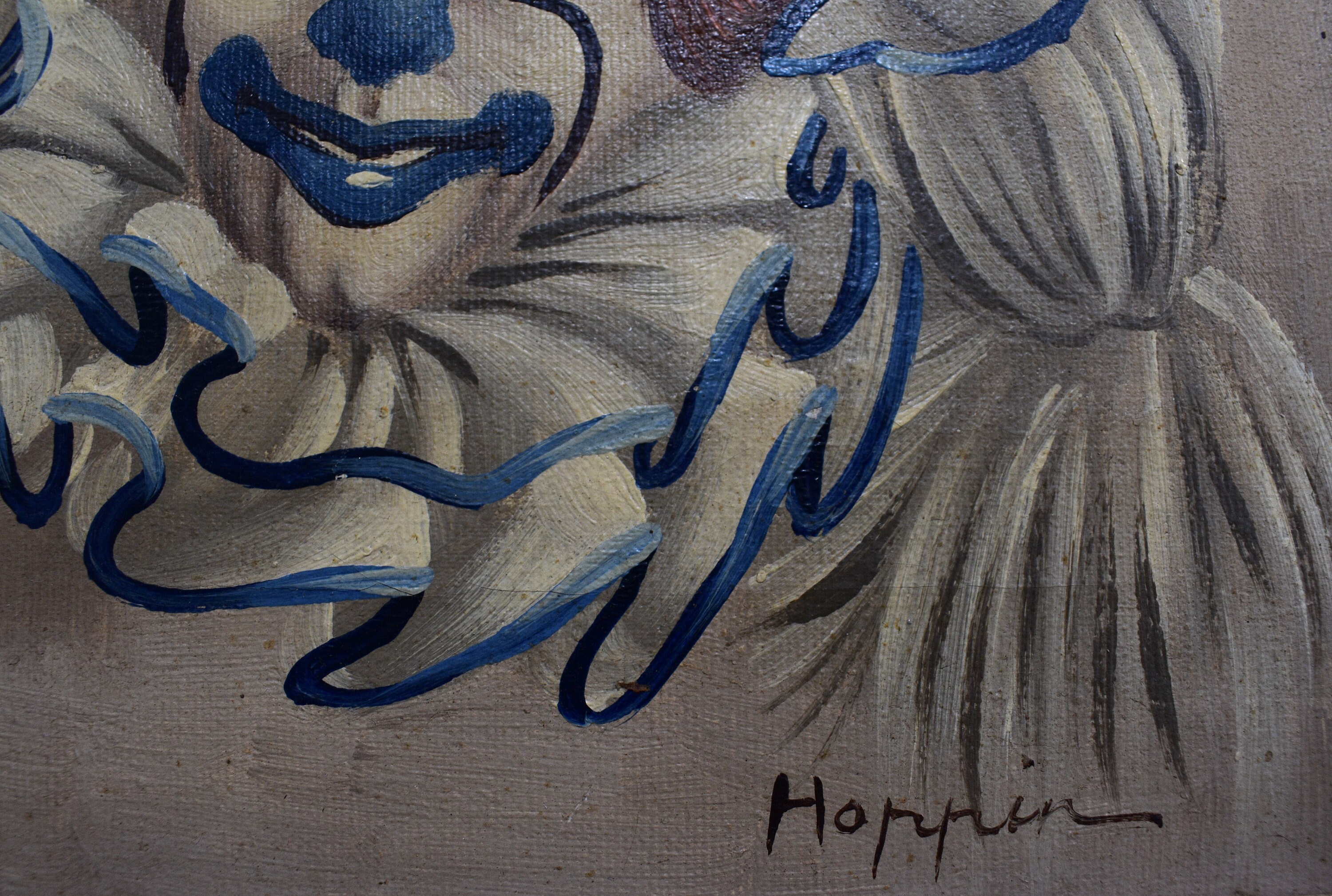 Vintage Blue Clown Painting by Hoppin - Etsy