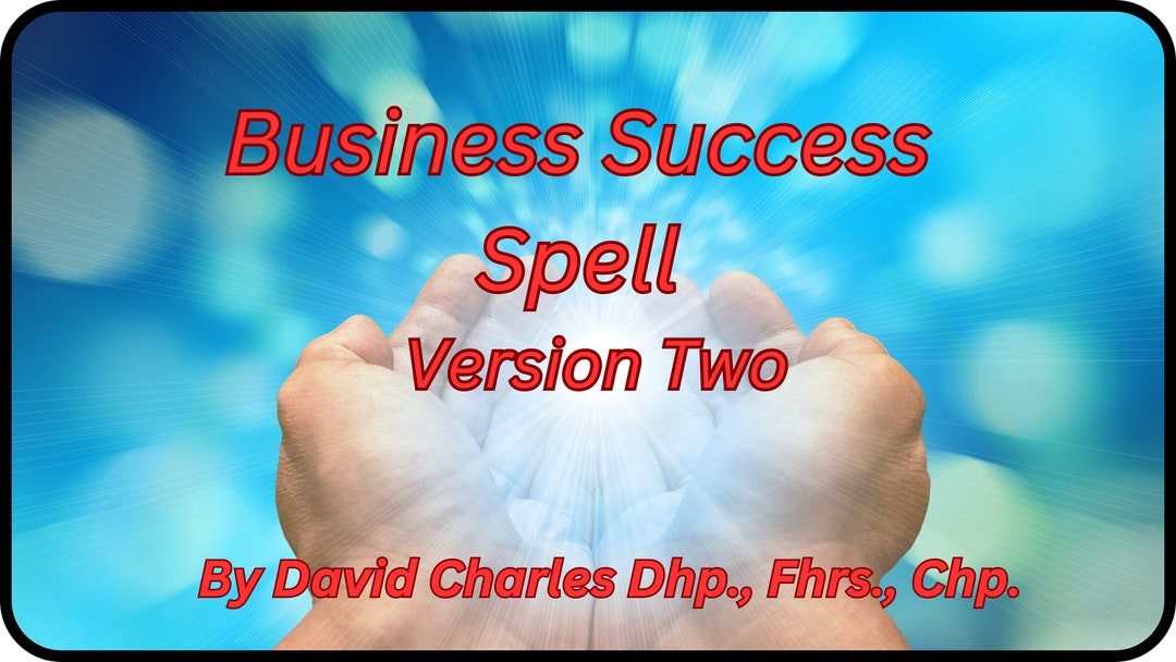 Business Success Spell for Successful Business Spell for Financial ...