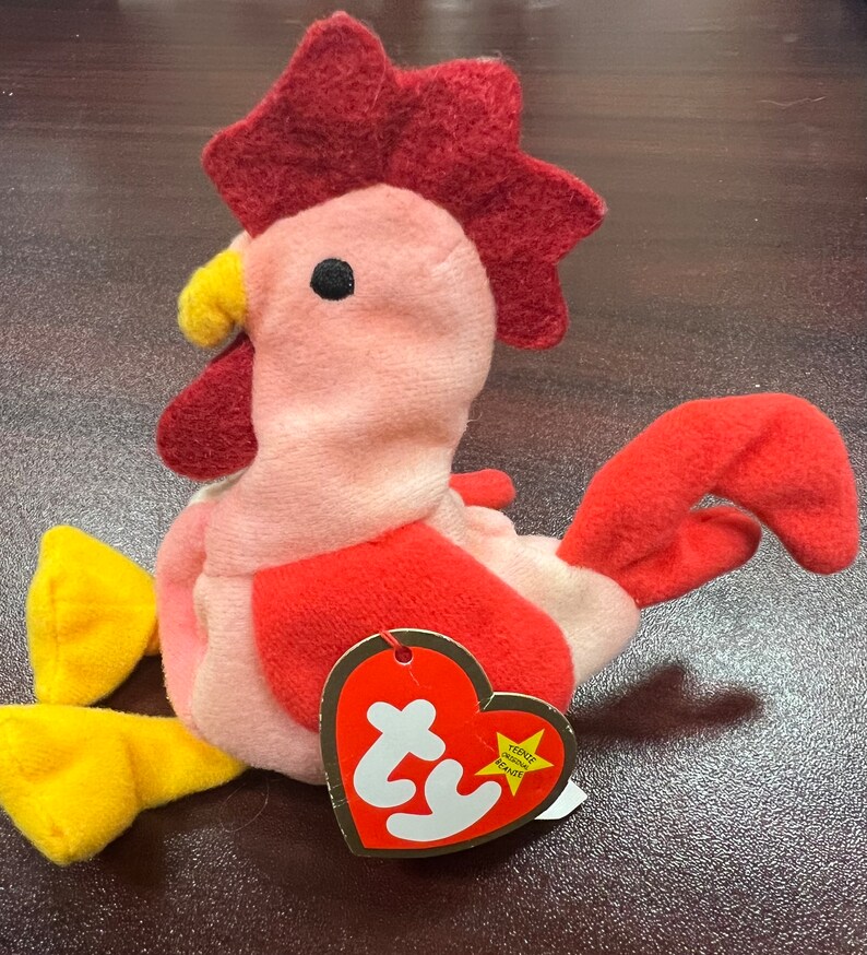 Strut the Rooster Vintage TY Teenie Beanie Baby - Etsy