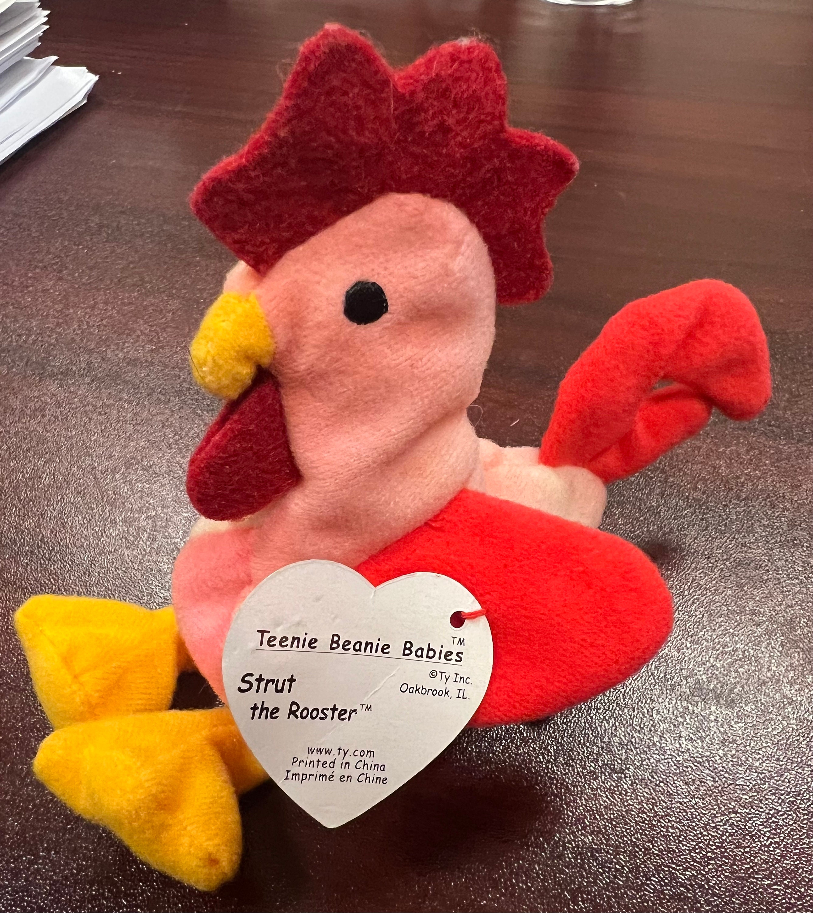 Strut the Rooster Vintage TY Teenie Beanie Baby - Etsy