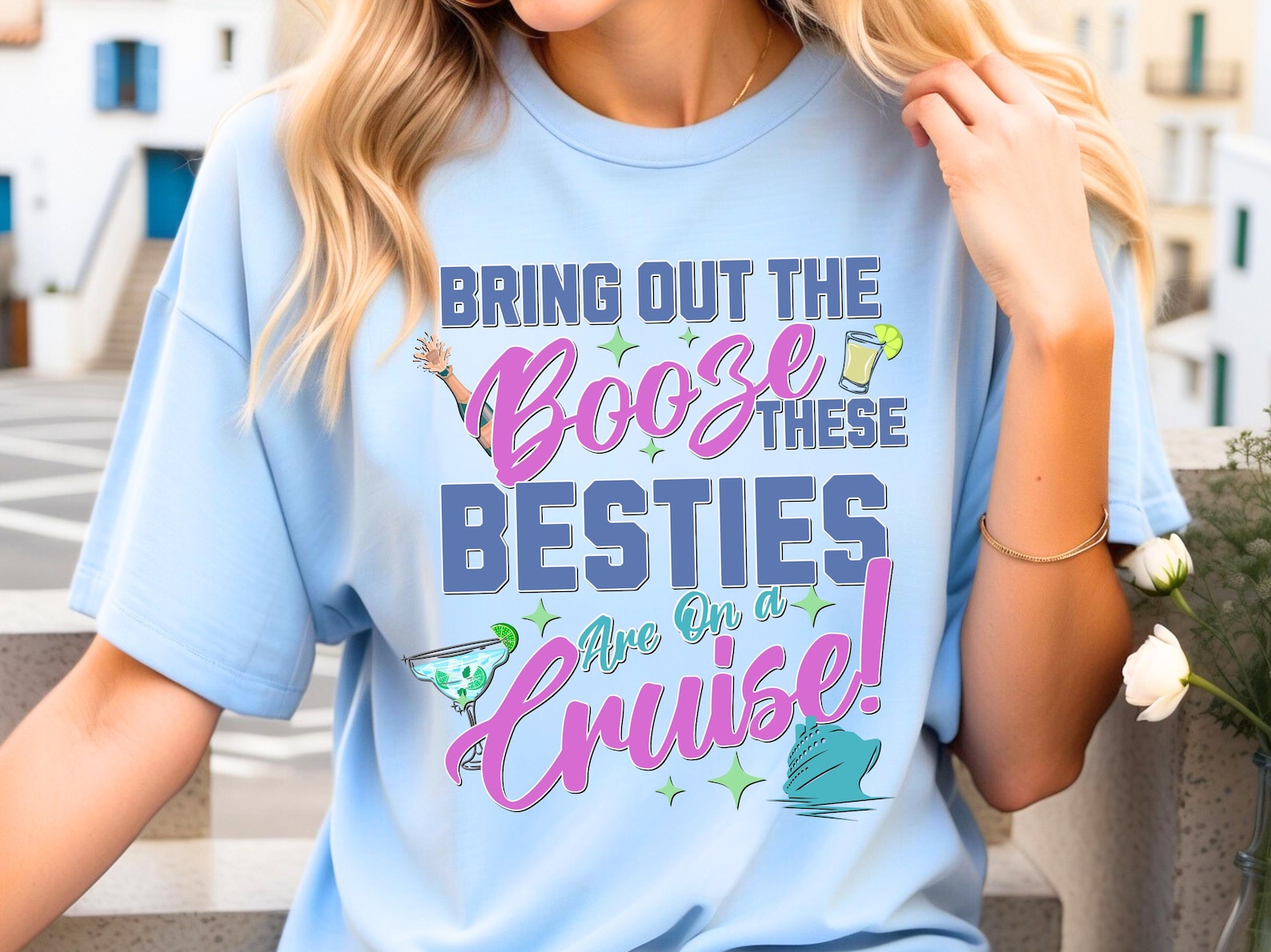 Bestie Cruise Shirt, Funny Booze Cruise Shirt for Bestie Trip, Cruise ...