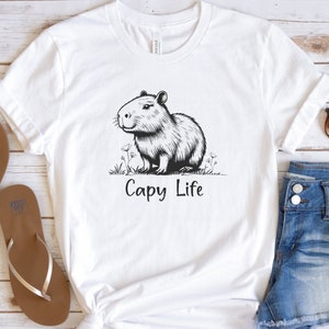 Capybara Life T-shirt, Capybara Shirt, Cute Capybara, Rodent Shirt ...