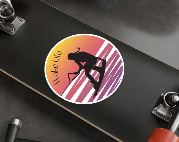 Wakeboard Vinyl Decal, Wave Decal, Mountain Decal, Boat Sticker ...