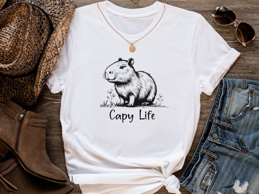 Capybara Life T-shirt, Capybara Shirt, Cute Capybara, Rodent Shirt ...