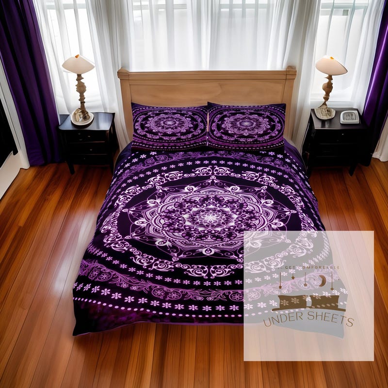Purple Duvet Cover - Etsy