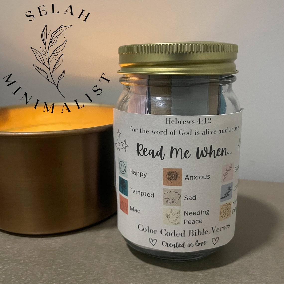 Read Me When Bible Verse Jar Scripture Jar, Bible Verses for Emotions ...