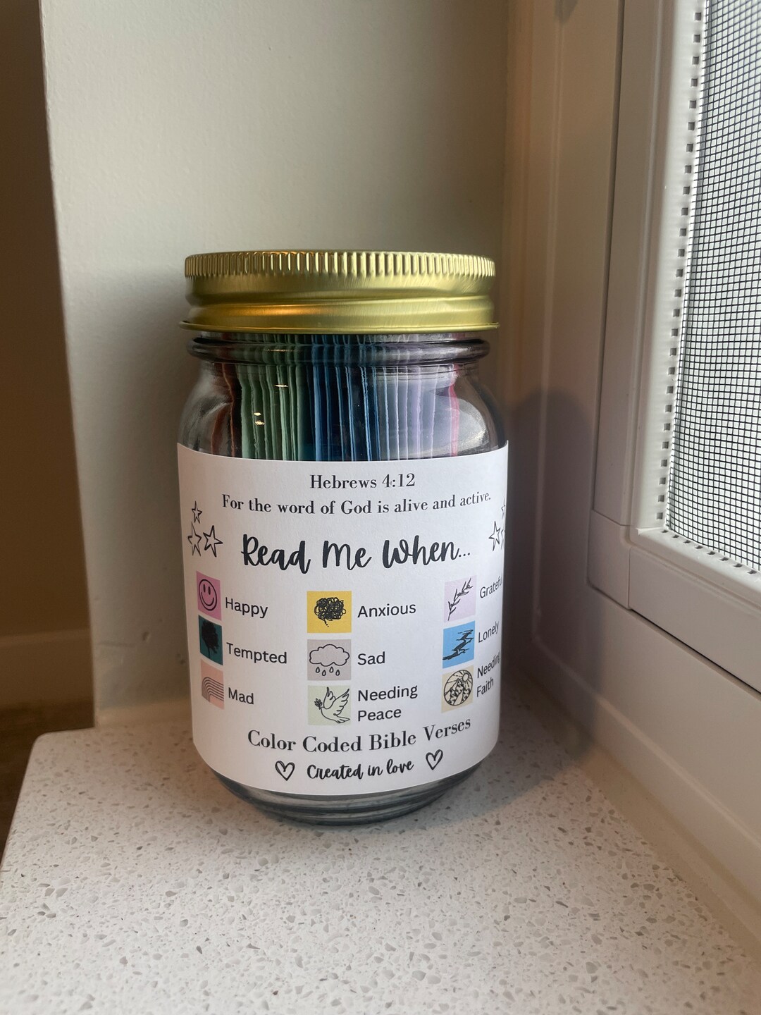 Read Me When Bible Verse Jar Scripture Jar, Bible Verses for Emotions ...
