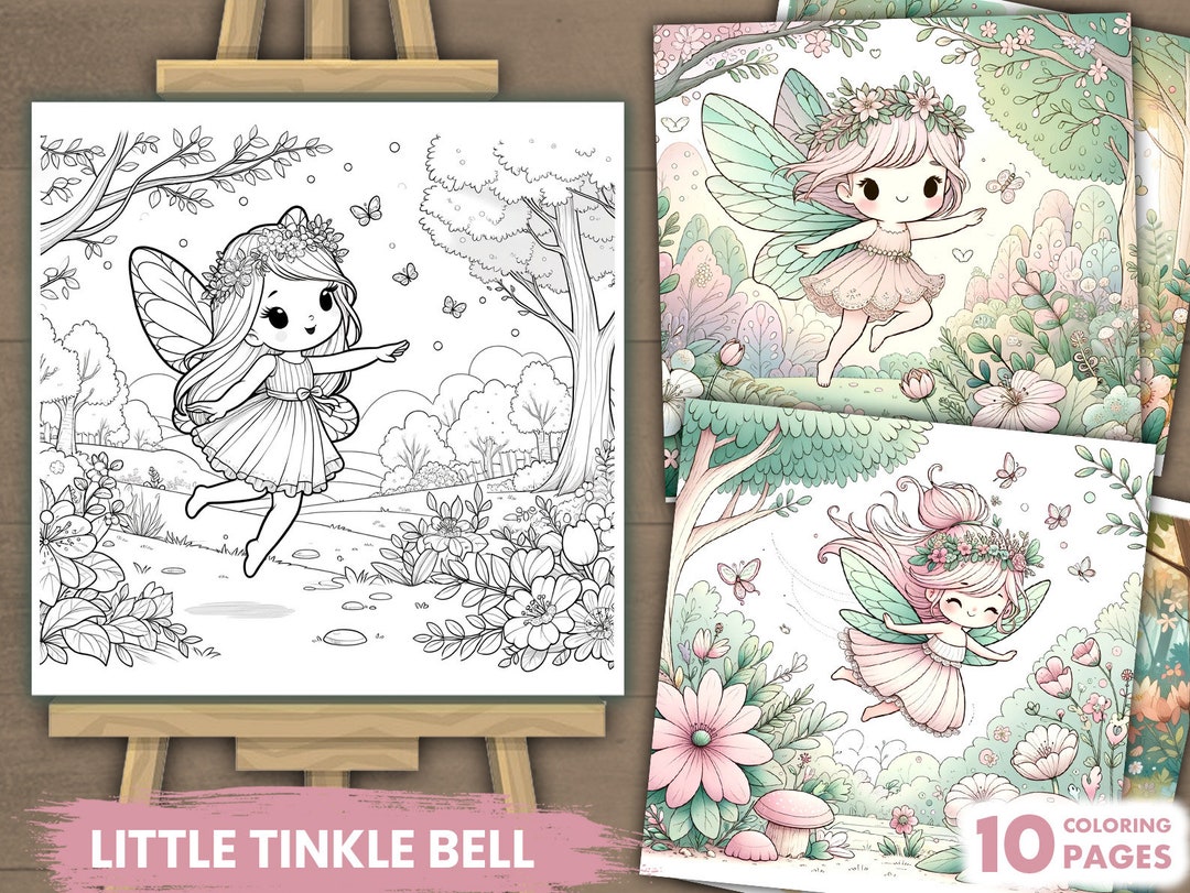 10 Printable Little Tinkle Bell Coloring Pages Coloring Book Adults ...