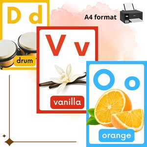 Printable A4 Learning Alphabet A-Z for Kids, PDF A4 Format - Etsy Australia