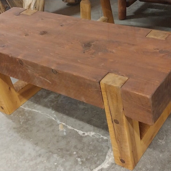 Rustic Wood Bench - Etsy