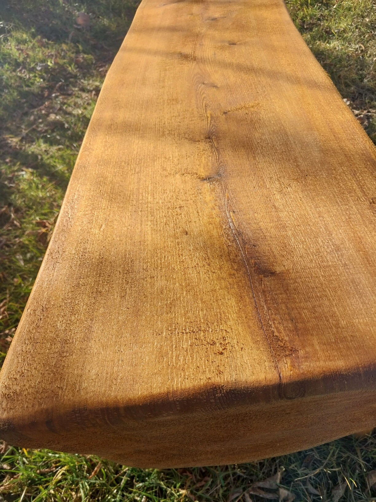 Half Log Cedar Benchwood Bench Outdoor Modern Rustic Garden - Etsy