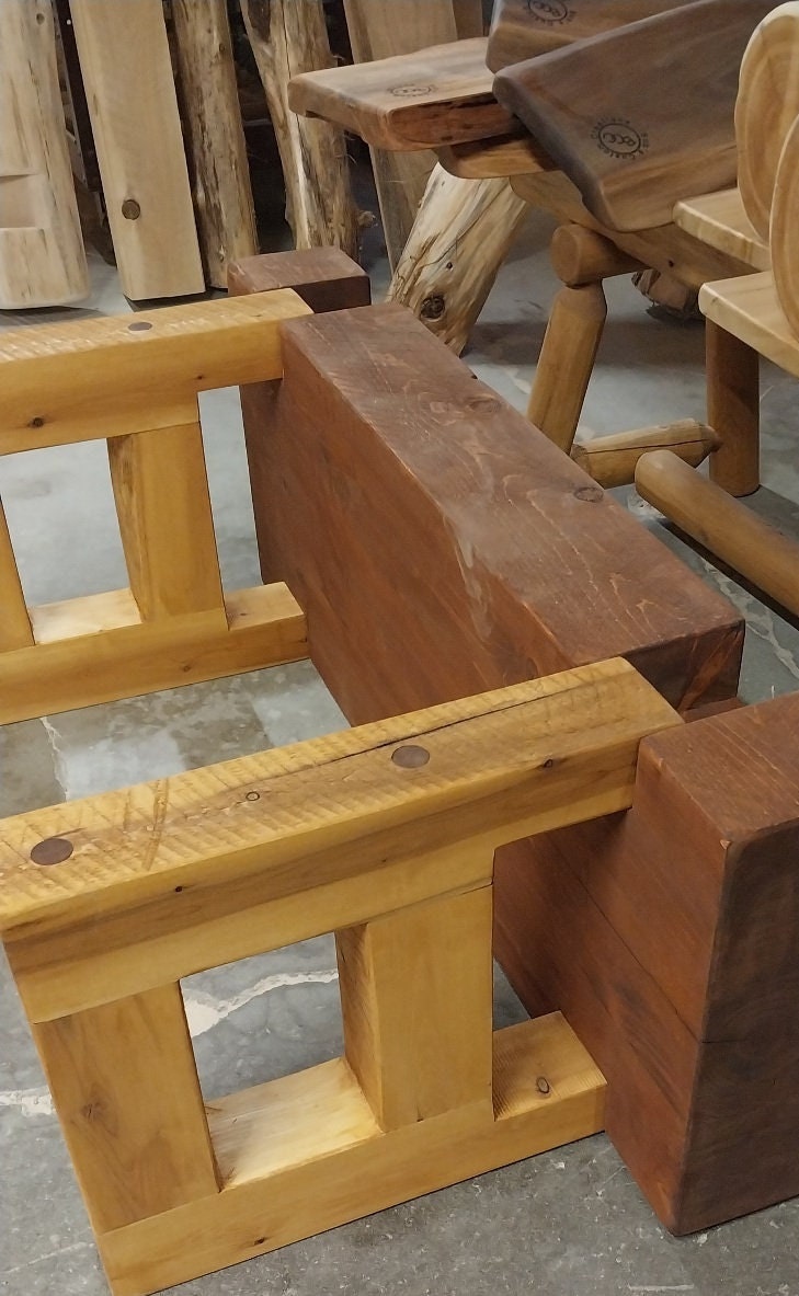 Wood Bench, Outdoor Bench, Rustic Bench, Coffee Table - Etsy