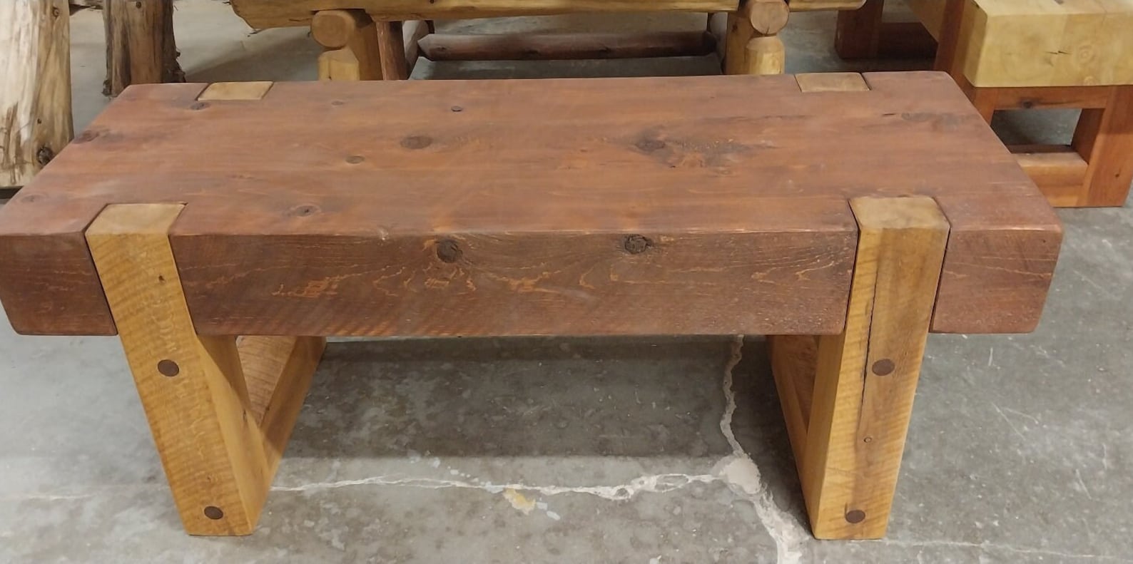 Wood Bench, Outdoor Bench, Rustic Bench, Coffee Table - Etsy