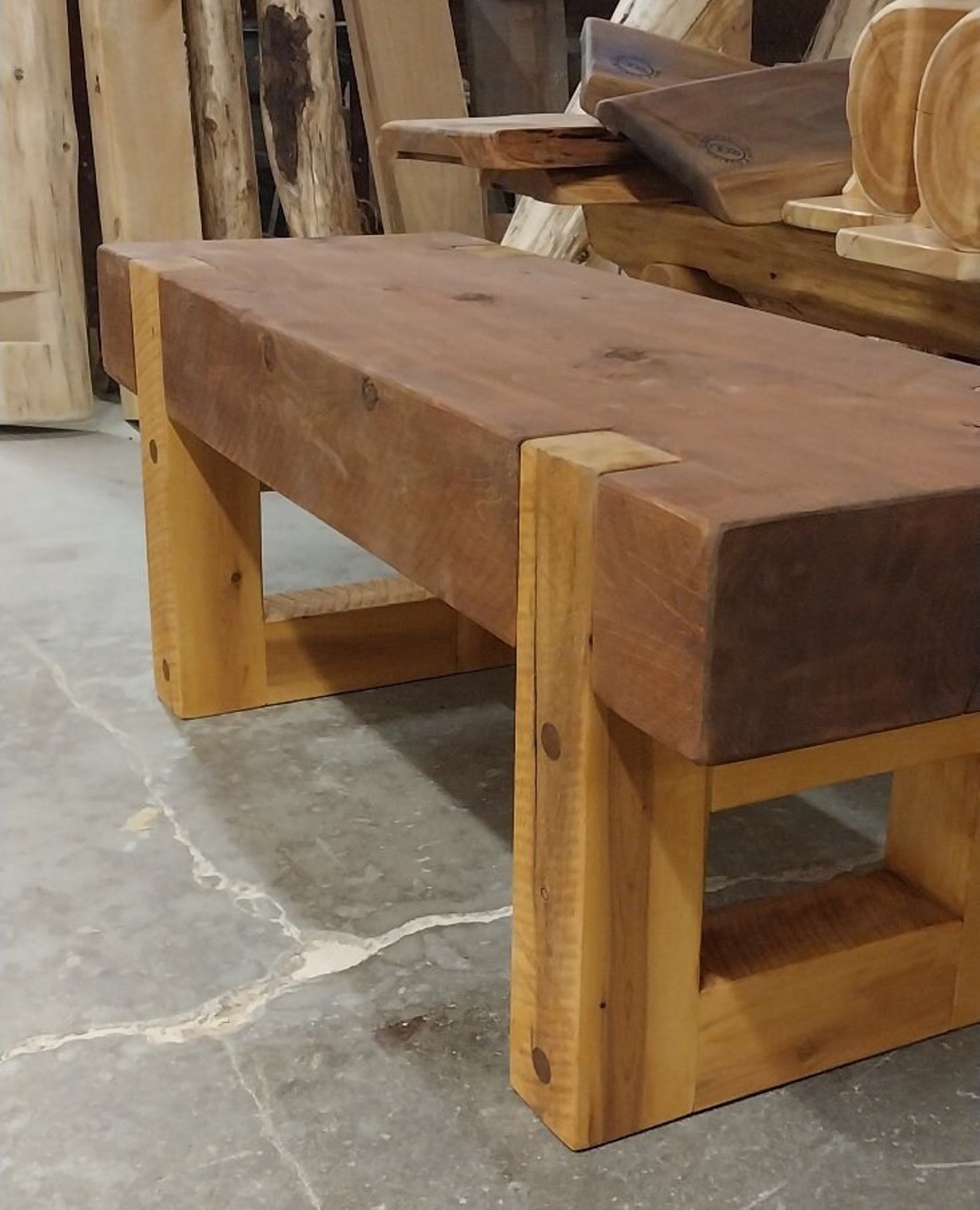 Wood Bench, Outdoor Bench, Rustic Bench, Coffee Table - Etsy