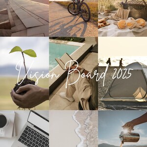 2025 Vision Board Printables | Mood Board Templates for Goals ...