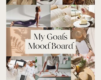 2025 Vision Board Printables | Mood Board Templates for Goals ...