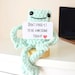 Emotional Support Crochet Frog Animal With Pun Saying, Frog Lover Gift ...