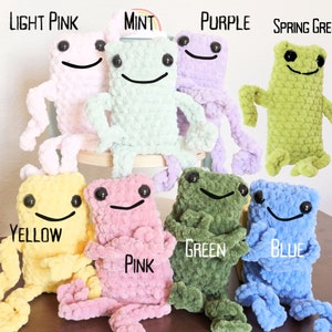 Emotional Support Frog With Pun Saying, Positive Crochet Man I Love ...