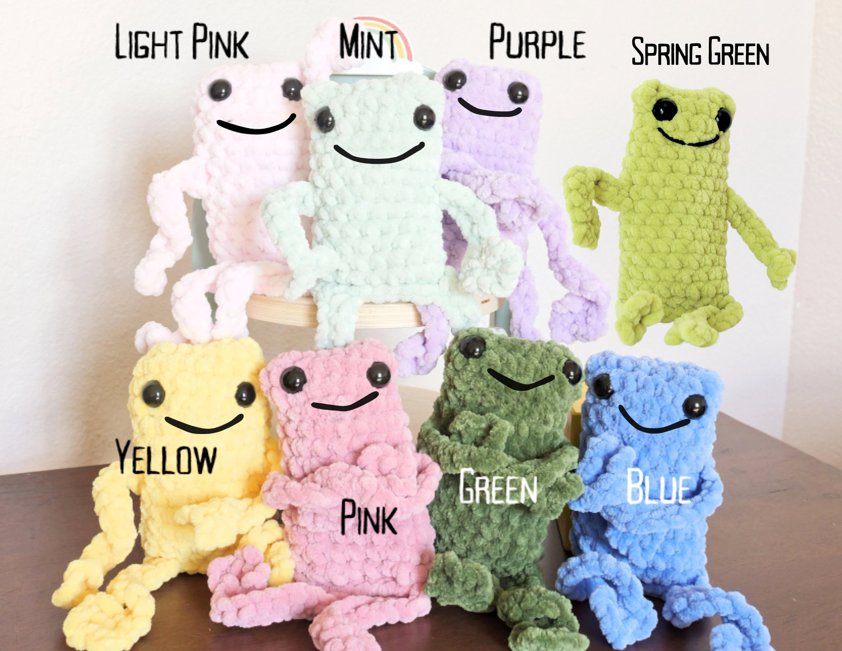 Emotional Support Frog With Pun Saying, Positive Crochet Man I Love ...