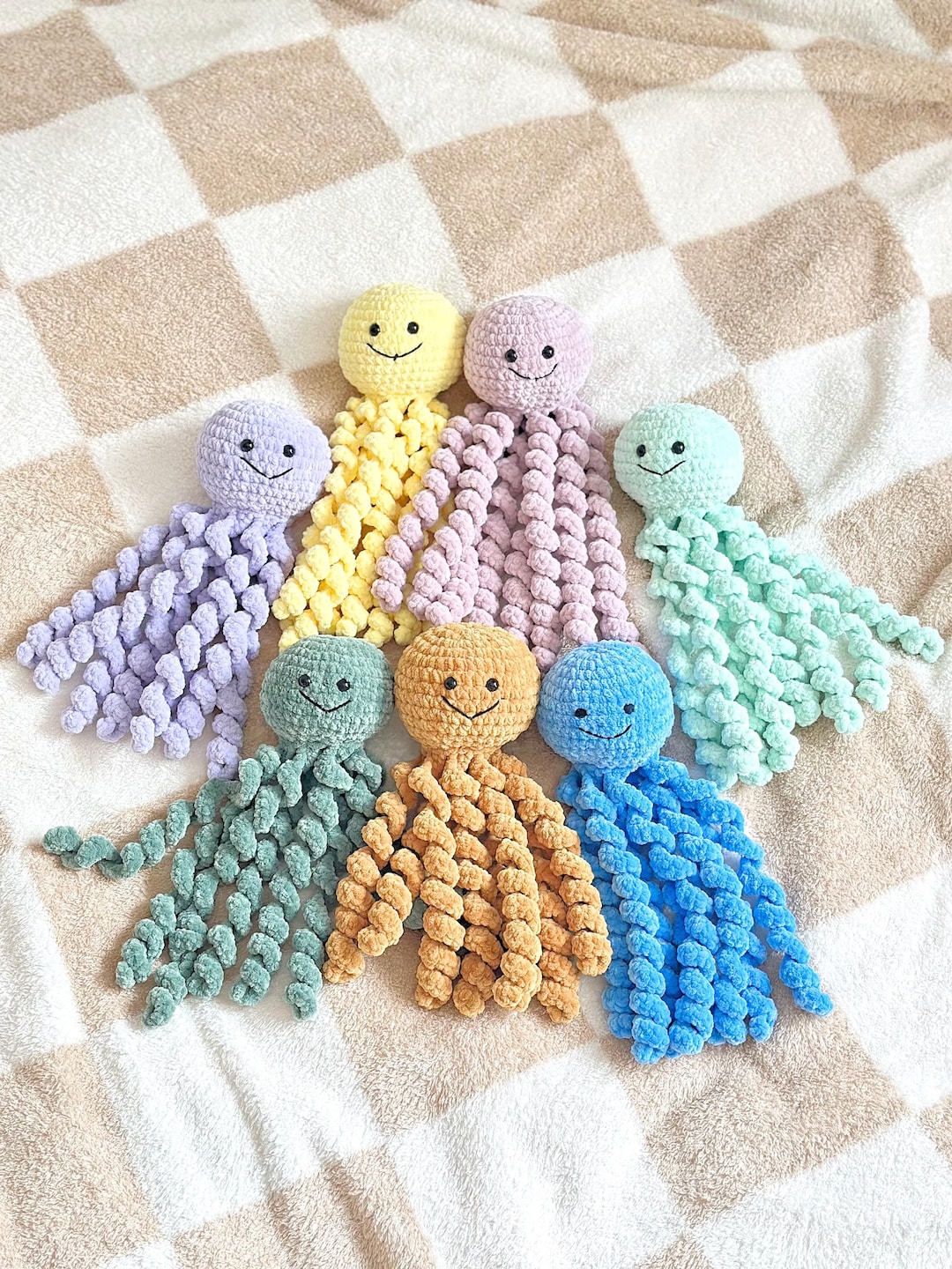 Crochet Octopus Plush - NICU Preemie Gift - Baby Snuggle Lovey ...