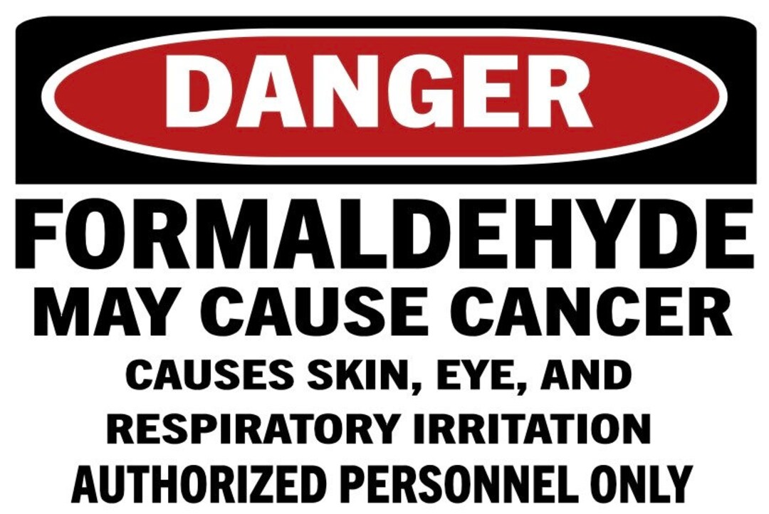 Danger Formaldehyde Sticker Sign - Etsy