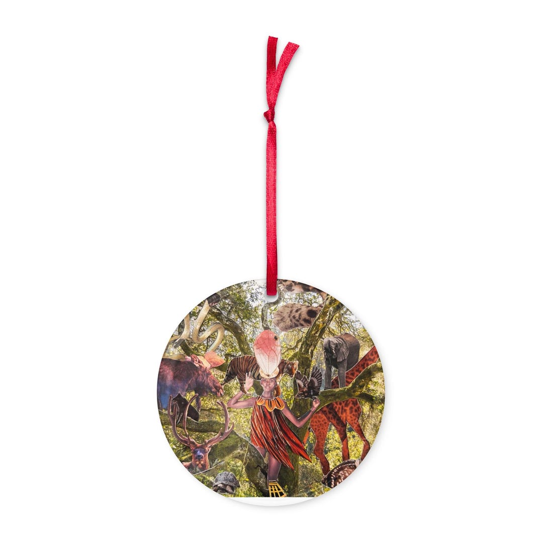 Aja Goddess Original Collage Ornament - Etsy