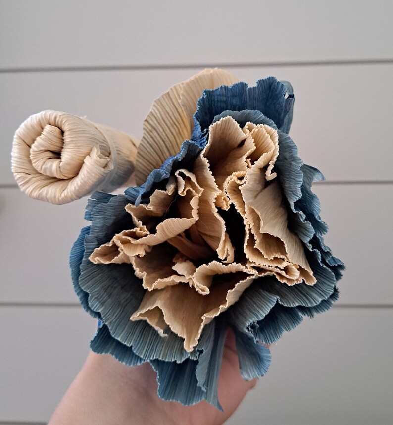 Blue Butter Churner Decorative Corn Husk Doll - Etsy