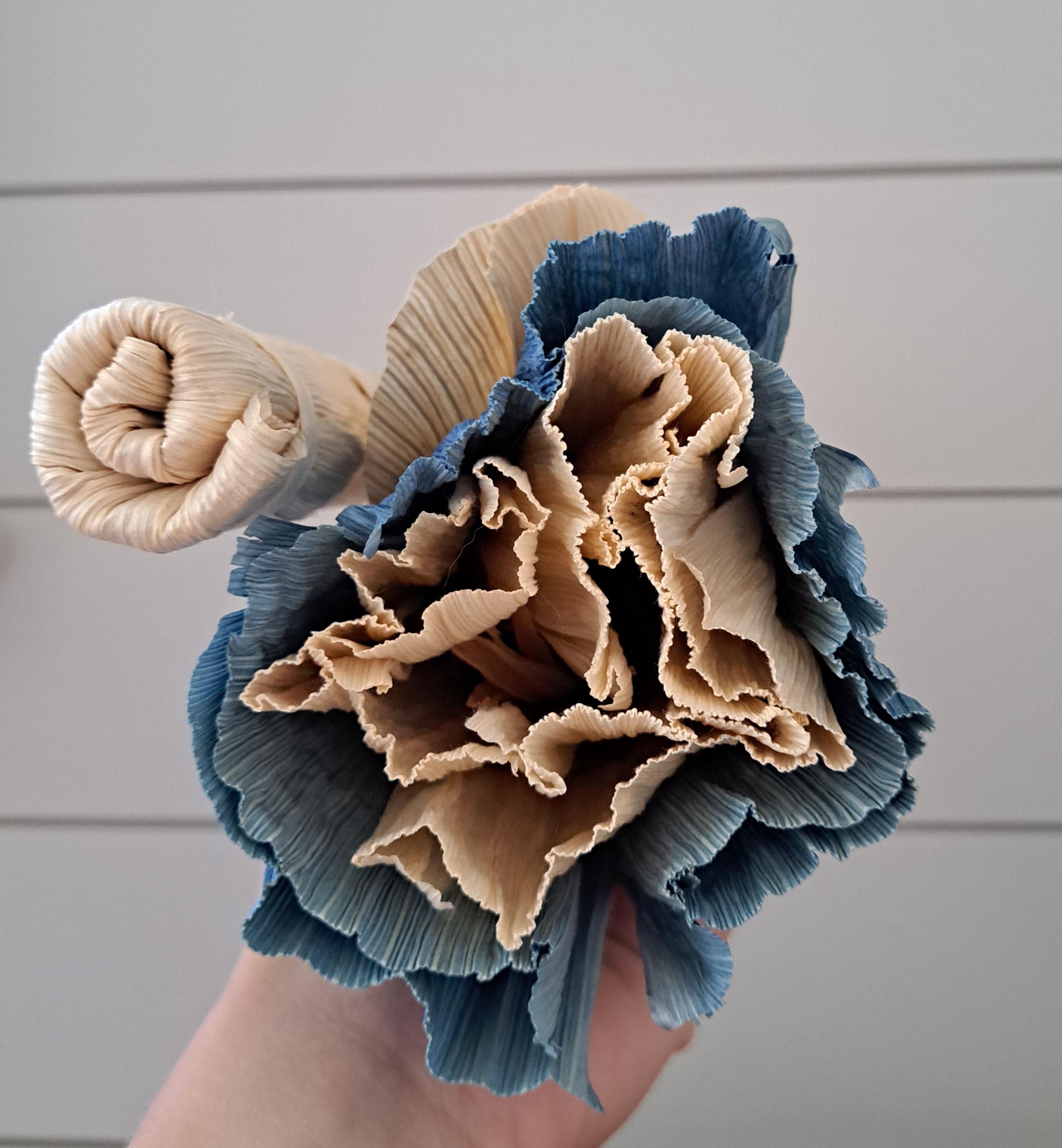 Blue Butter Churner Decorative Corn Husk Doll - Etsy