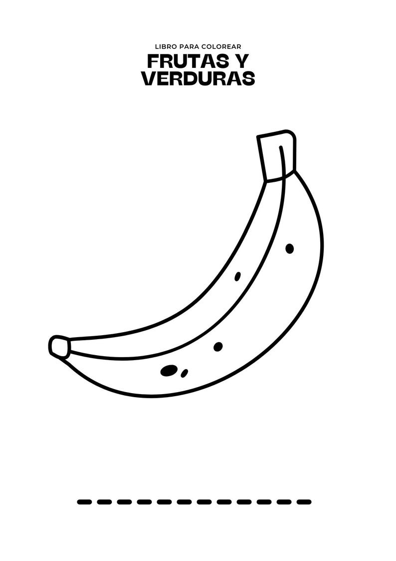 Frutas y Verduras para Colorear: Aprende y Juega con los Colores - Etsy ...