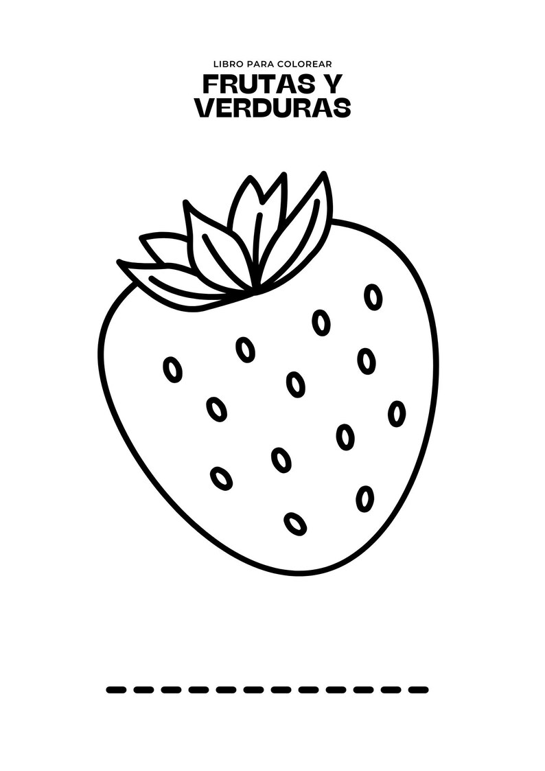 Frutas y Verduras para Colorear: Aprende y Juega con los Colores - Etsy ...