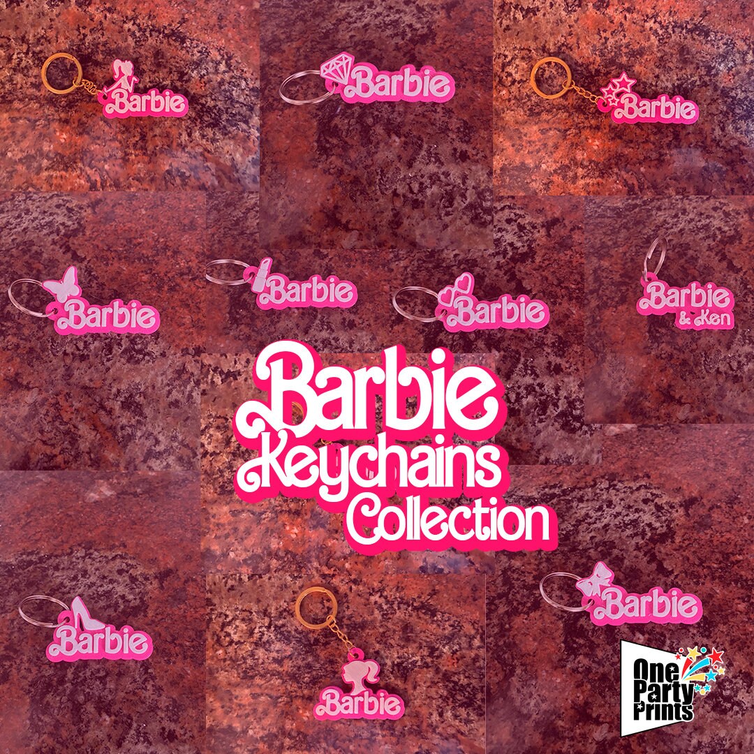 Barbie Keychains, 3D Printed Barbie Accessories, High-quality STL File ...