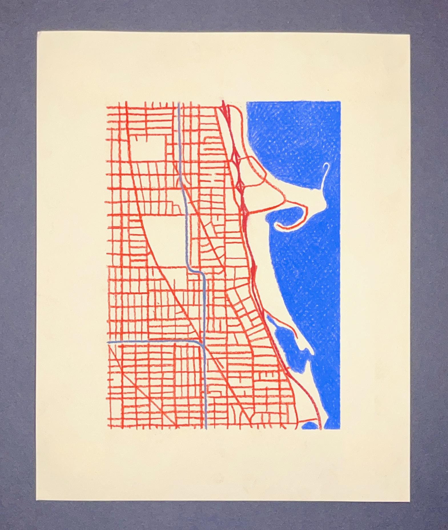 Hand Drawn Map Lakeview/uptown, Chicago - Etsy