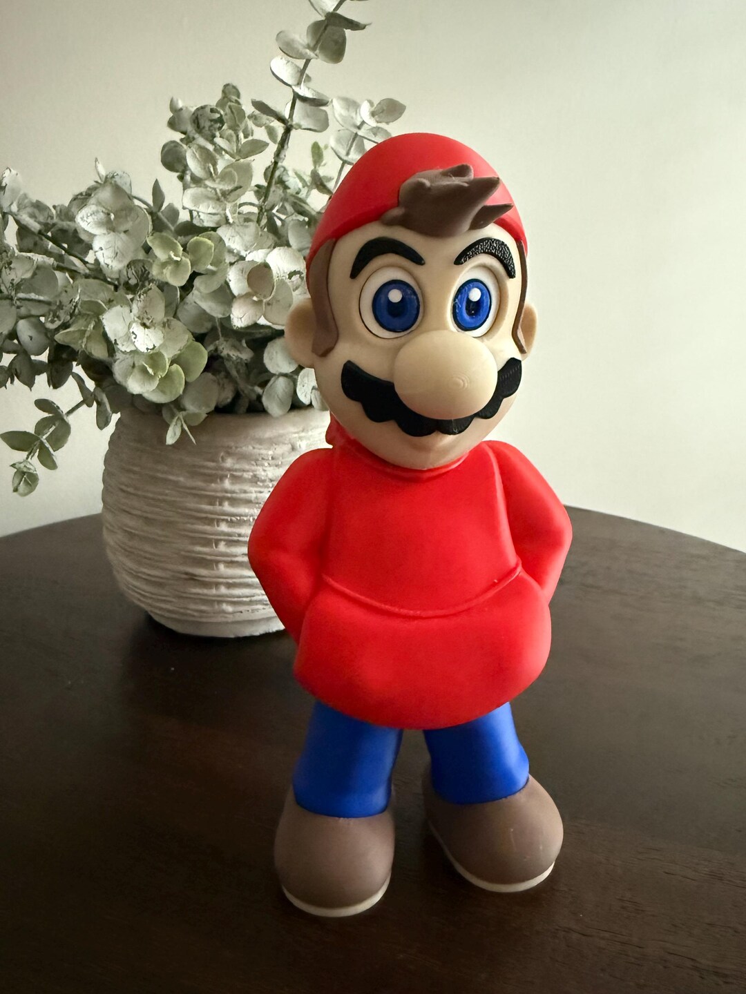3D Printed Super Chill Mario Figurine: Quirky Gamer Decor - Etsy