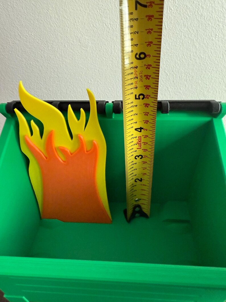 Desktop Dumpster (with Fire) - Etsy