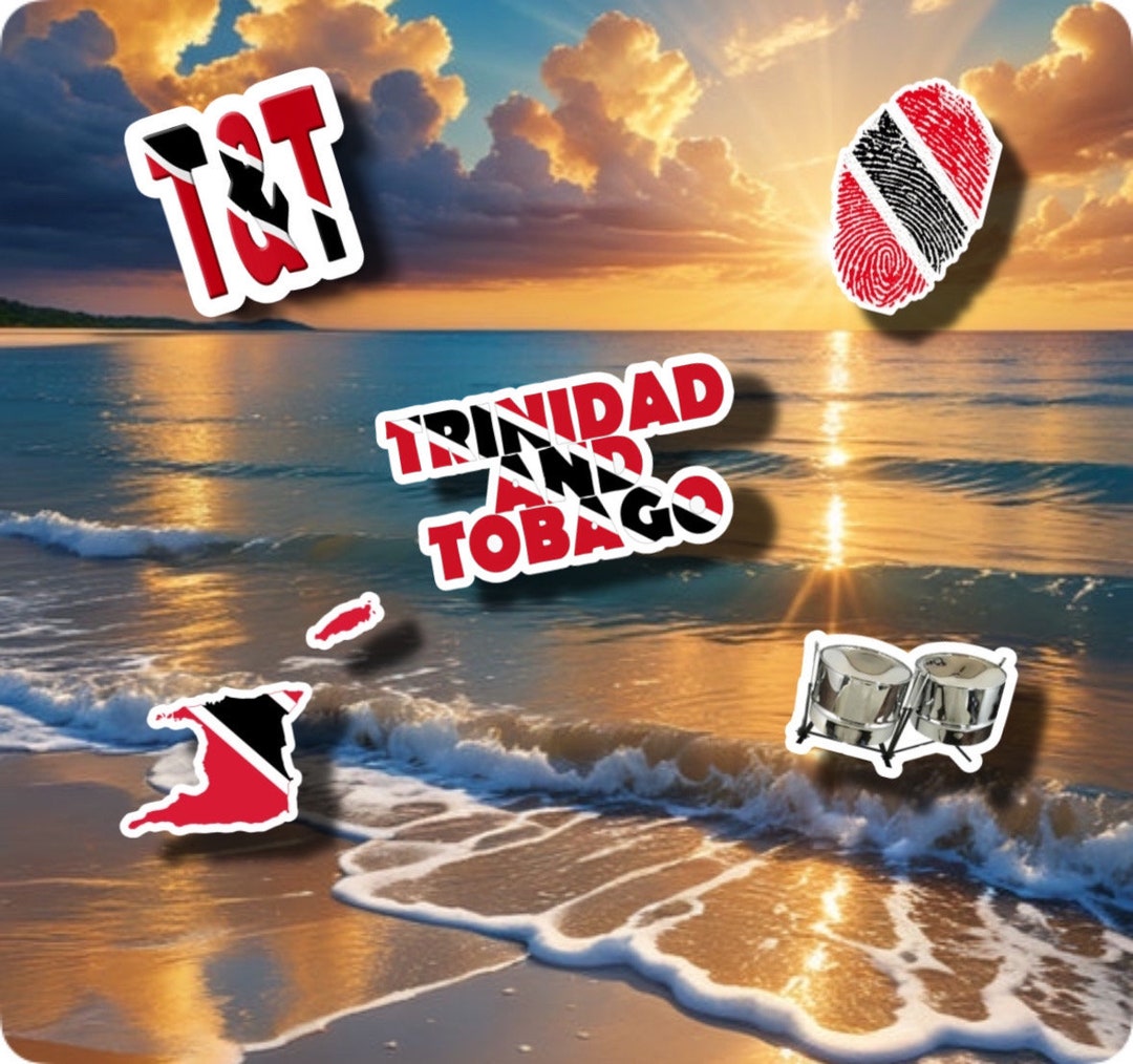 Trinidad and Tobago Stickers - Etsy