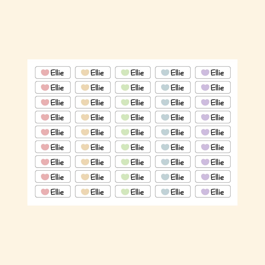 Kid Labels / Name Stickers / Name Labels Sticker / School Supply Labels ...