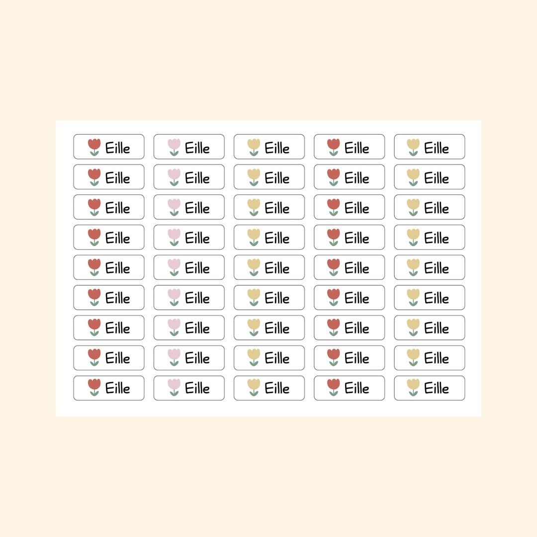 Kid Labels / Name Stickers / Name Labels Sticker / School Supply Labels ...