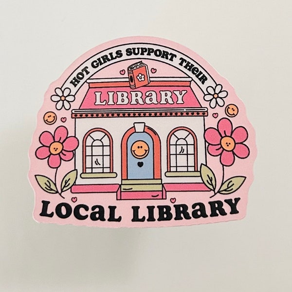 Library Sticker - Etsy