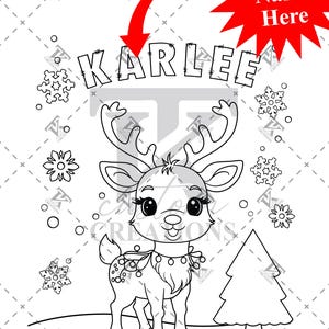 Custom Name Christmas Coloring Page | Printable Christmas Coloring Page ...