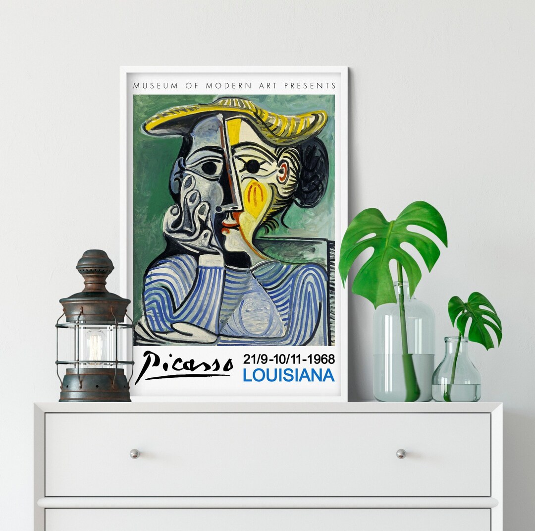 Pablo Picasso Art Exhibition Print | Vintage Poster, Abstract Art ...