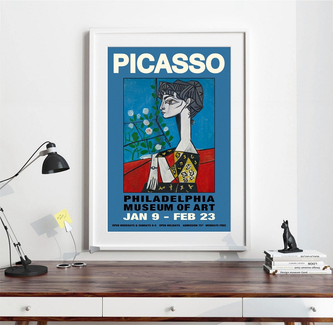 Pablo Picasso Art Exhibition Print | Vintage Poster, Abstract Art ...