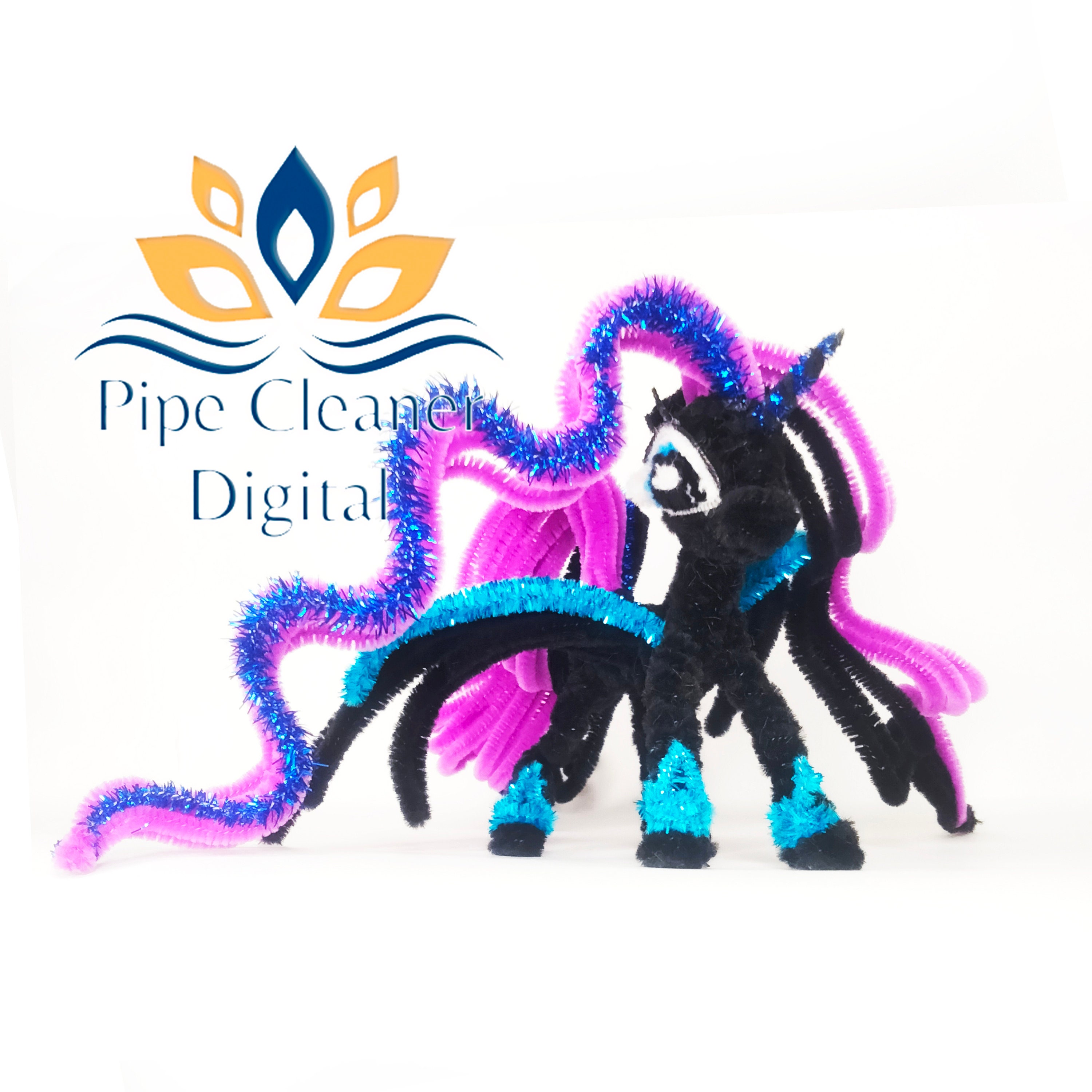 Unicorn Horse Pipe Cleaner PDF My Little Pony Luna Tutorial. Tutorial ...