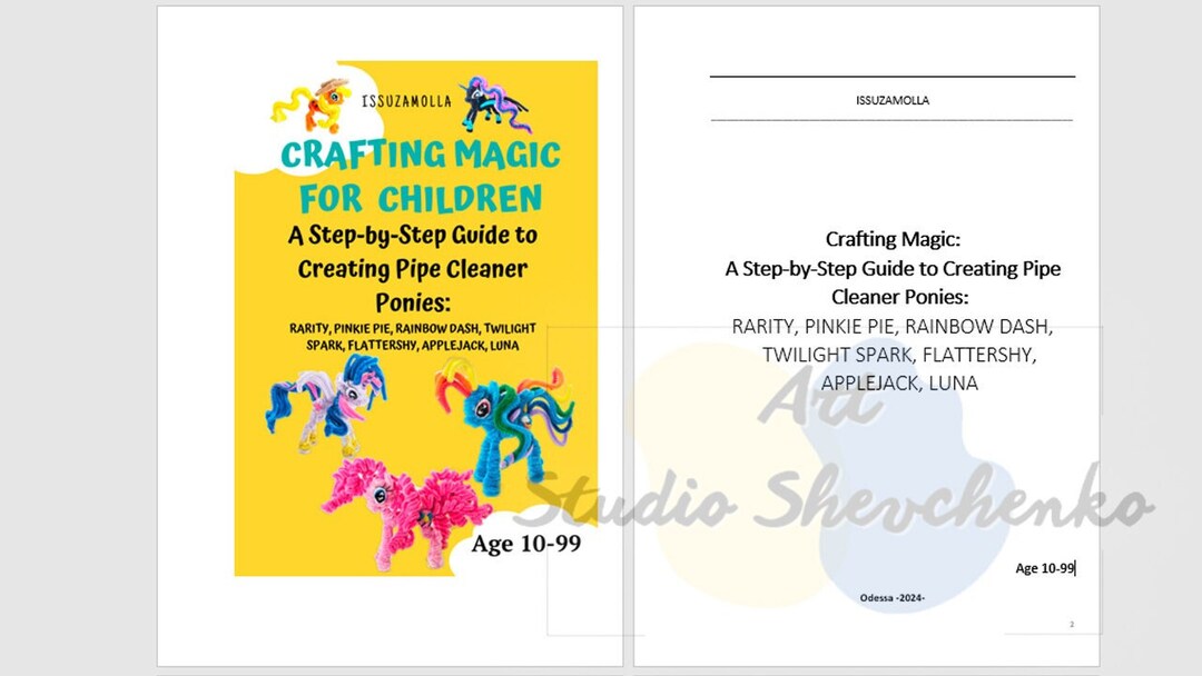DIY Pipe Cleaner Pony Book PDF With 7 Detailed Videos - Homeschooling ...