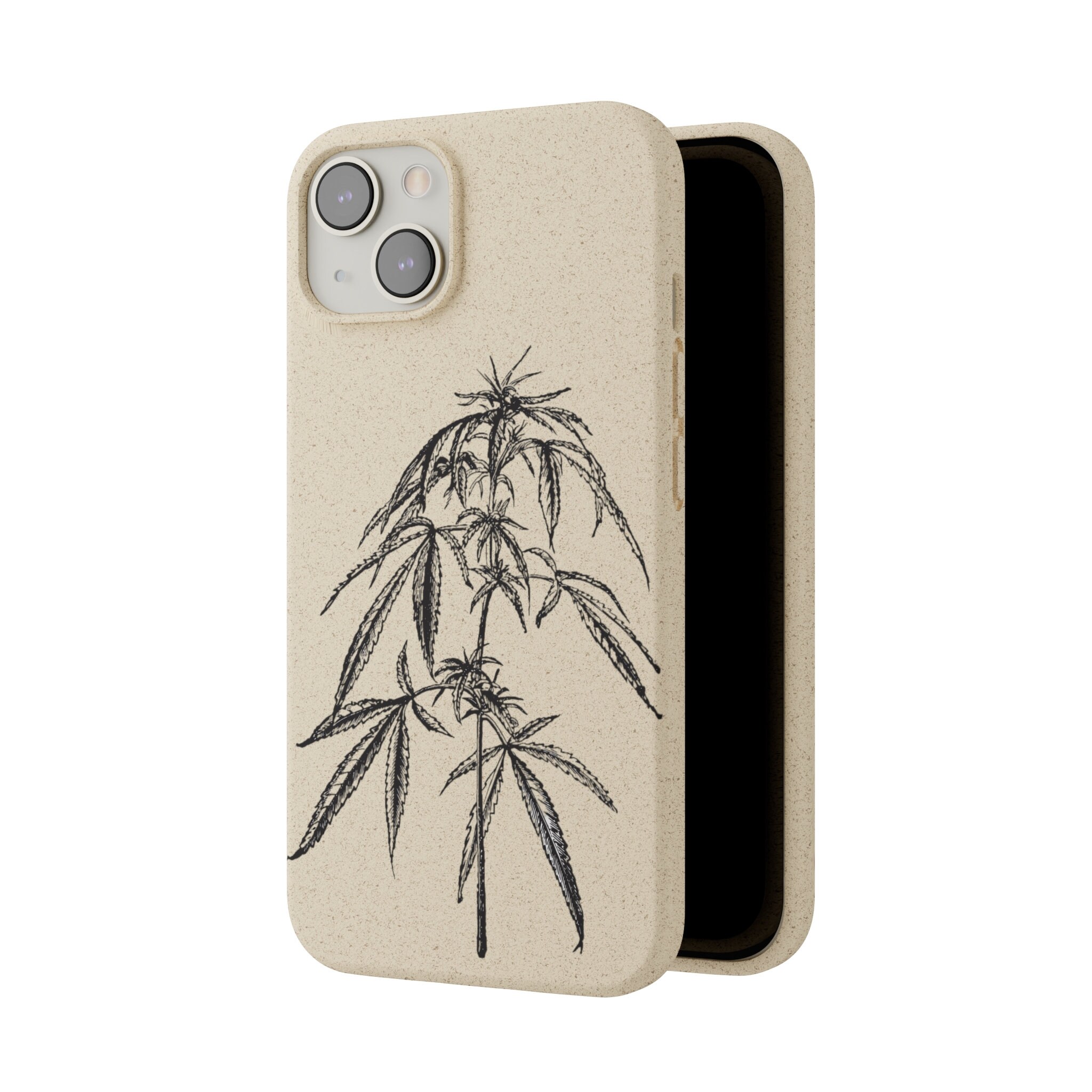 Eco-friendly Aesthetic Cannabis Plant Biodegradable iPhone Case iPhone ...