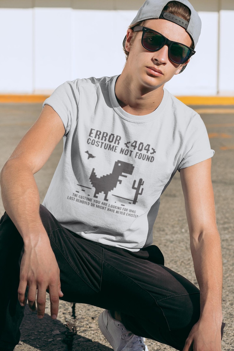 Error 404 Costume T-shirt: Funny Gamer Halloween Shirt - Etsy